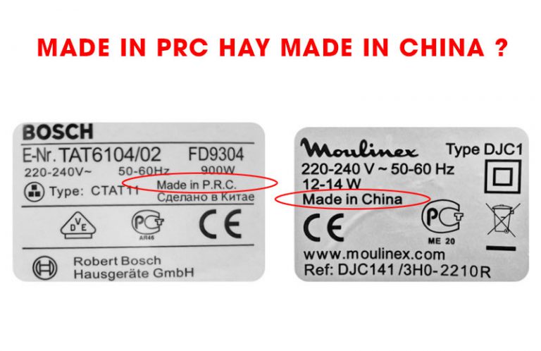 Made in PRC là gì? Ký hiệu PRC xuất xứ nước nào?